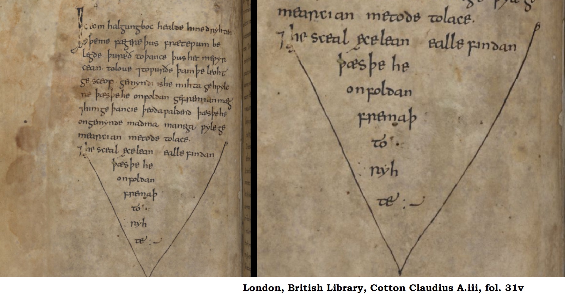 Triangular texts in three manuscripts from early medieval England ...