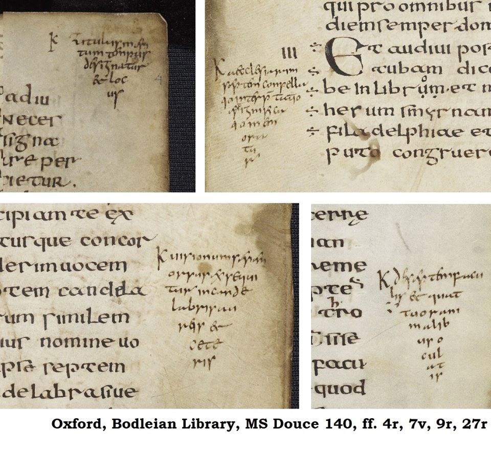 Triangular texts in three manuscripts from early medieval England ...
