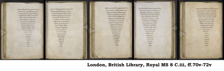 Triangular texts in three manuscripts from early medieval England ...