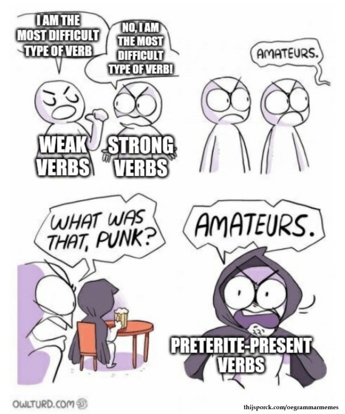 Old English grammar memes – Thijs Porck